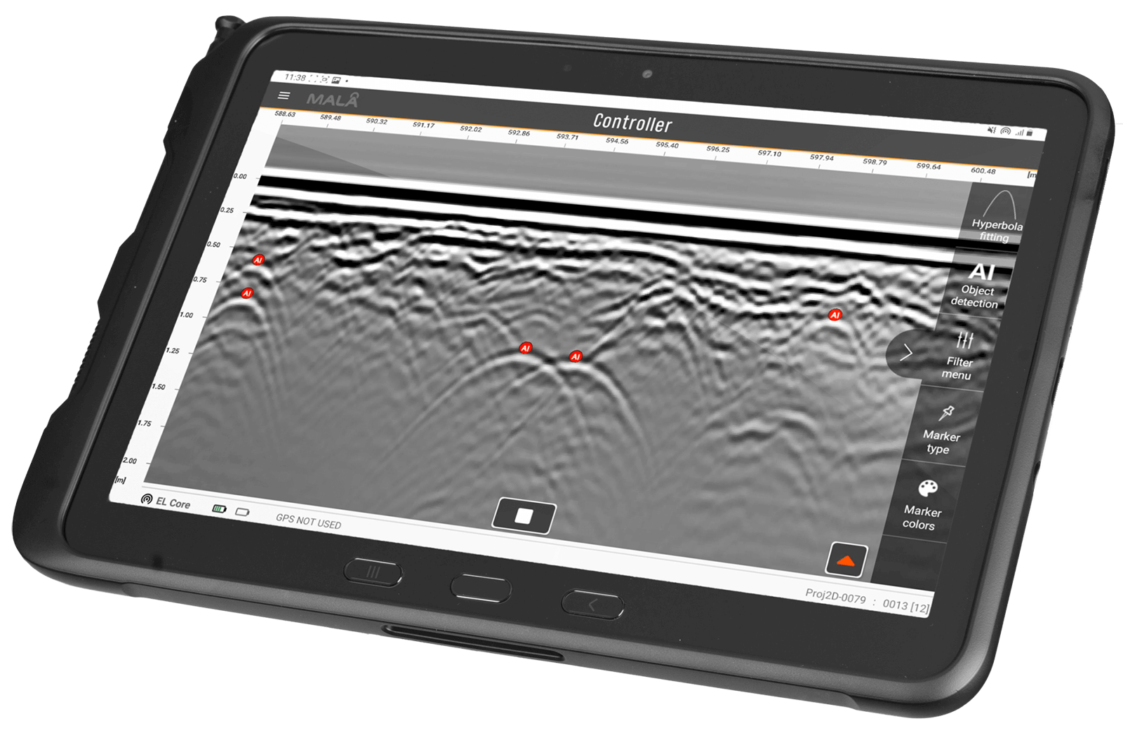 GPR Geologie profonde - GPR MALA GROUND EXPLORER