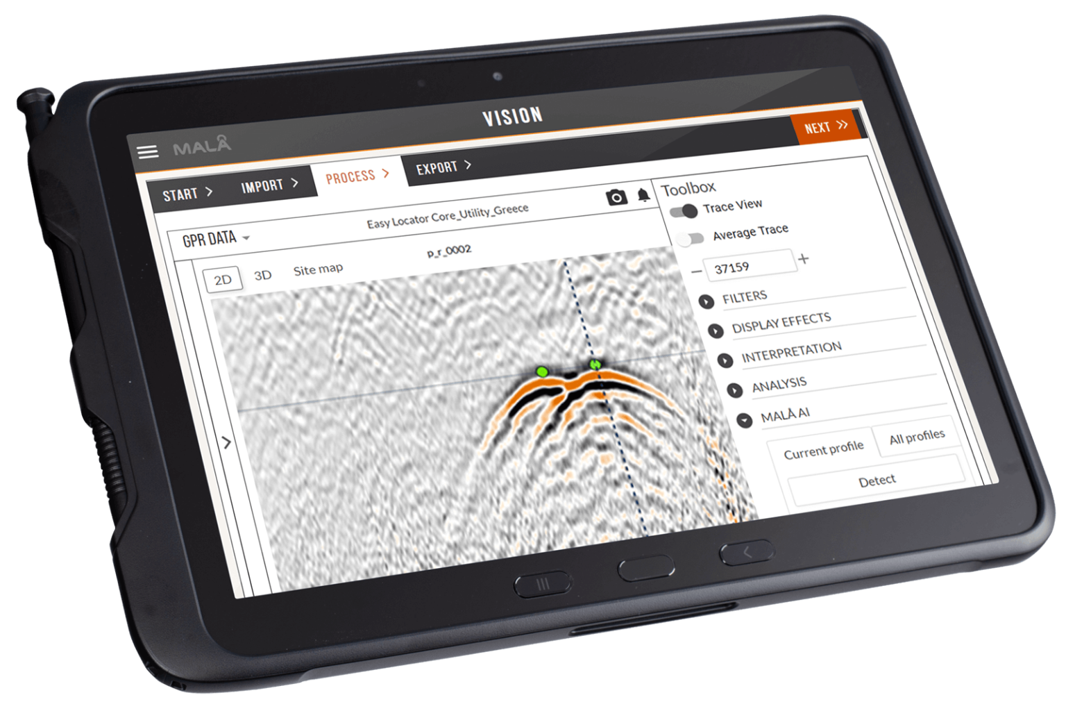 Détection de réseaux - GPR MALA EASY LOCATOR CORE