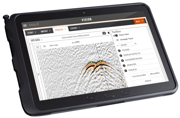 Détection de réseaux - GPR MALA EASY LOCATOR CORE