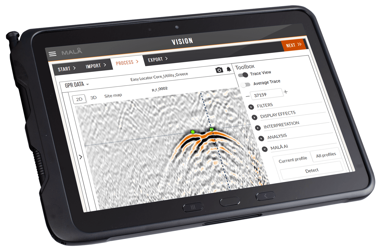 Détection de réseaux - GPR MALA EASY LOCATOR CORE